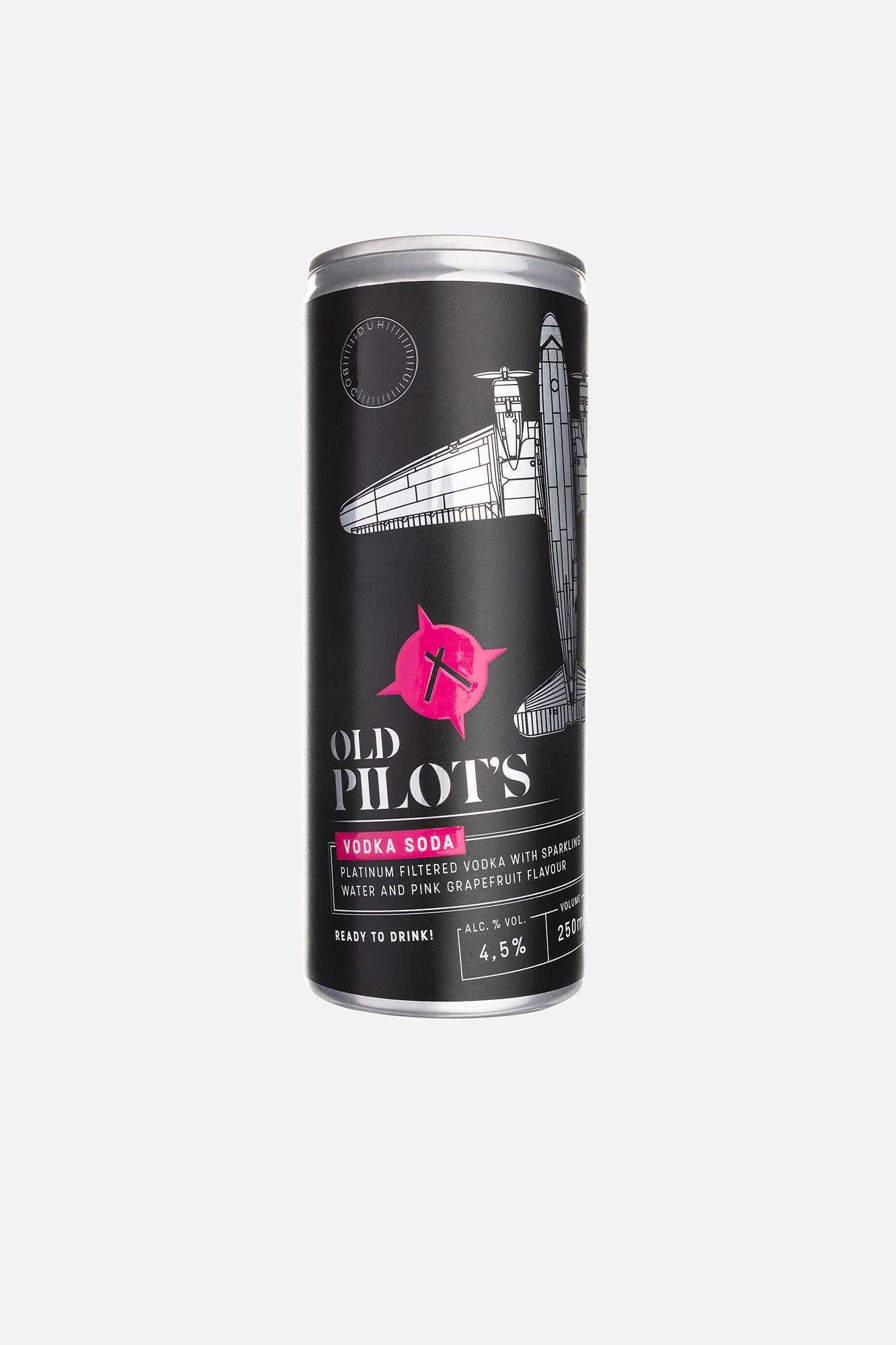 Old Pilot's - Vodka Soda Ready-to-Drink can, 24 pcs
